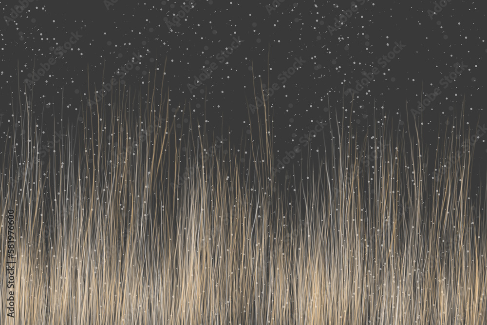 Fantasy line art background. Wallpaper design with brushes and golden ...