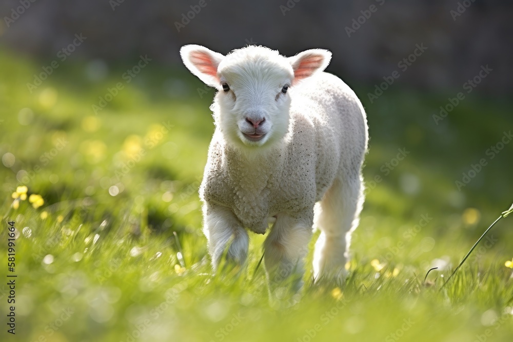 Fluffy Baby Lamb