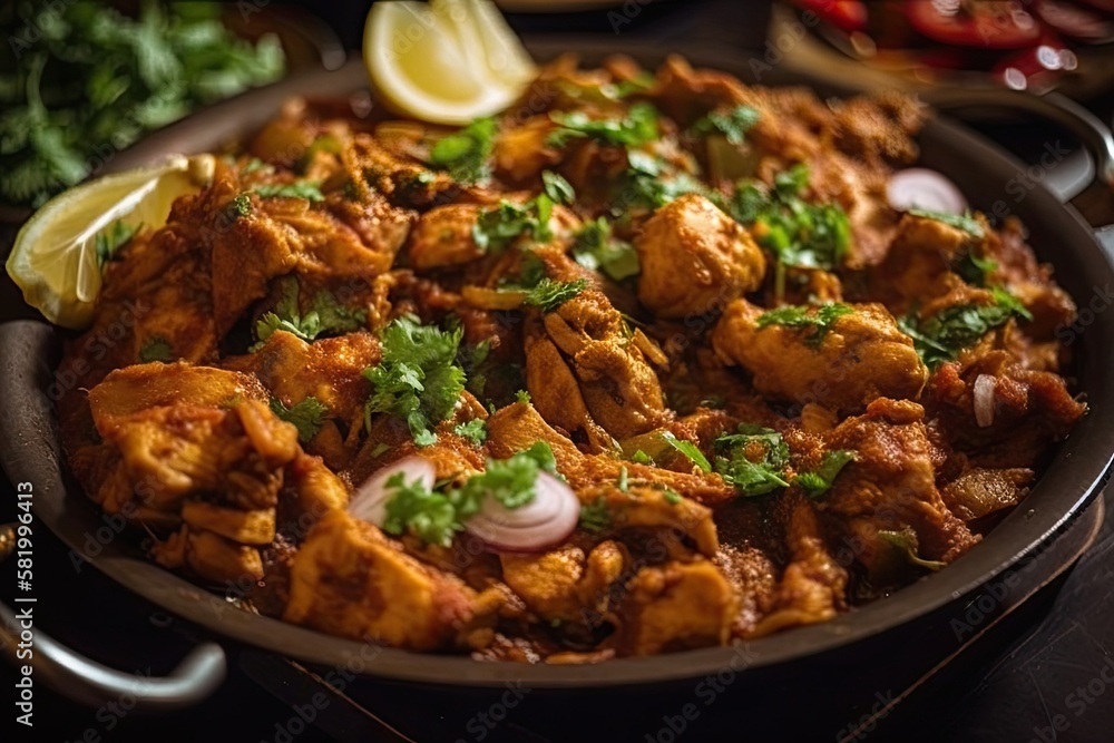Chicken Karahi is one of Pakistan's most well known dishes. Generative ...