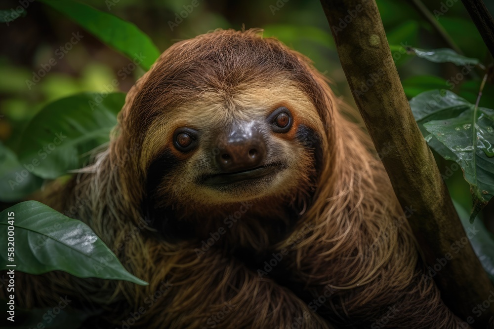 A wonderful depiction of a chilled animal in the Costa Rican Rainforest ...