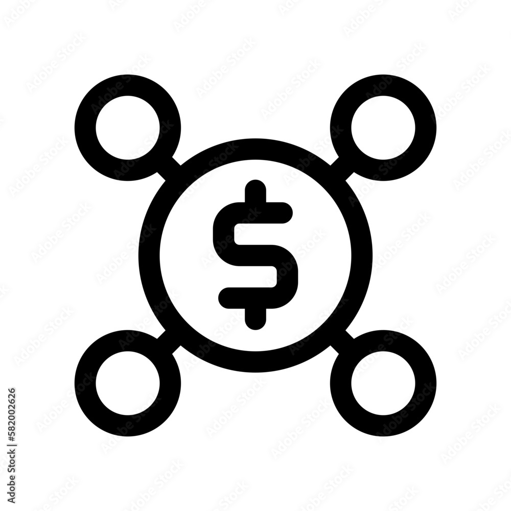 Editable money, budget vector icon. Part of a big icon set family ...