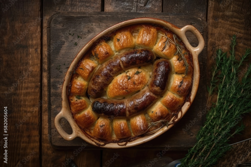 a toad in the lane Sausage Toad, an iconic English meal made with ...