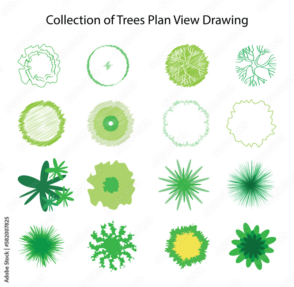 illustration of gardening and landscape, Pictures of various forms of ...
