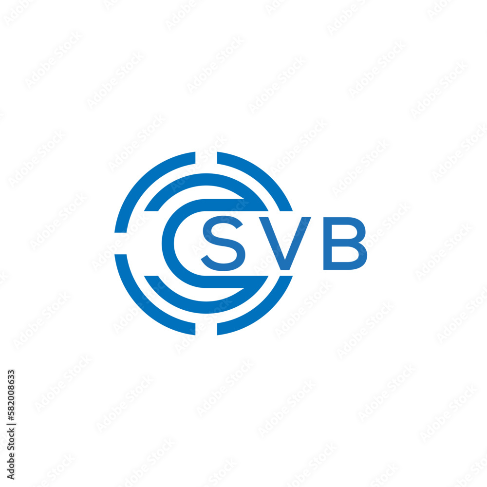 SVB letter logo design. SVB creative initial letter logo concept. SVB ...
