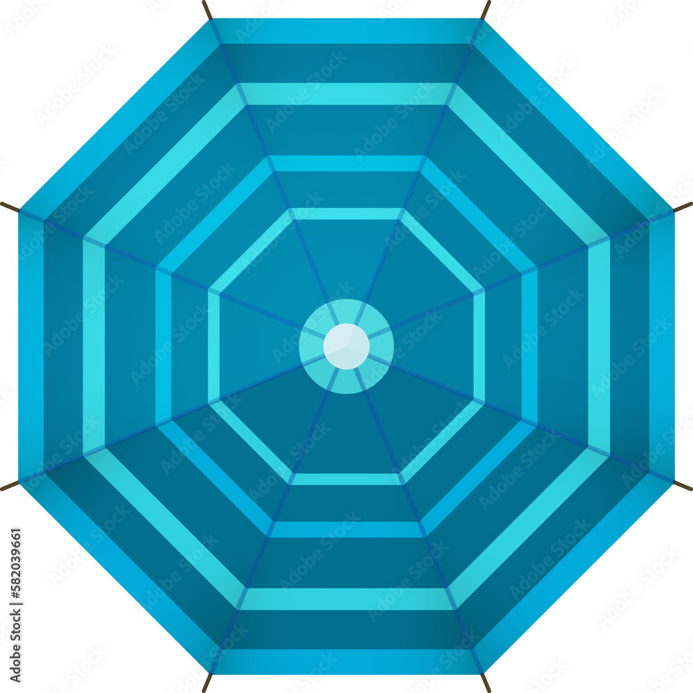 Outdoor umbrella top view, outdoor furniture for design. PNG image ...