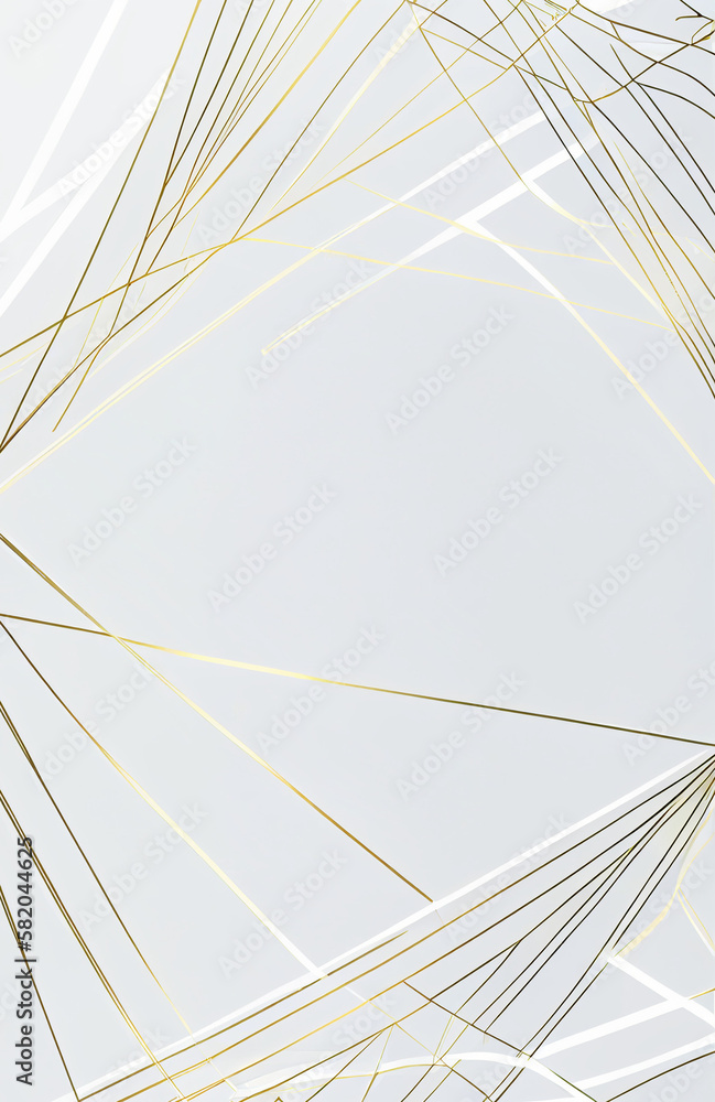 abstract grey background invitation card with golden line art modern ...