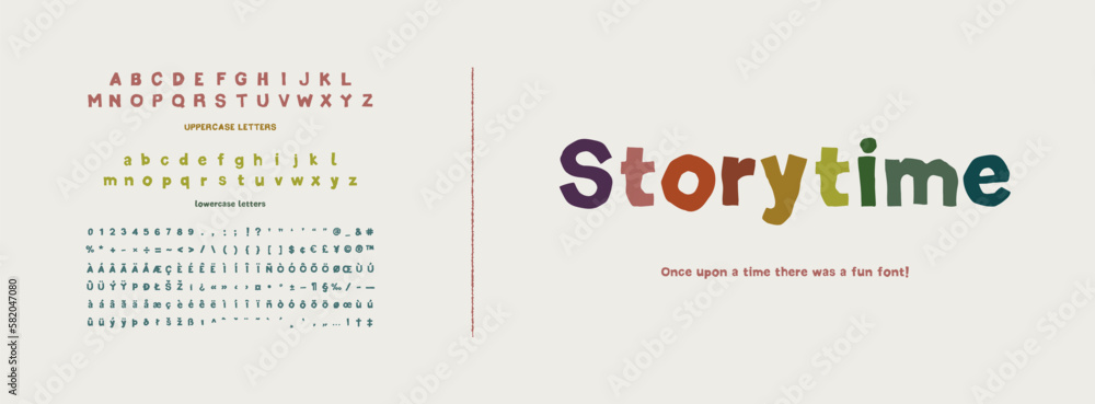 Once upon a time there was CP Storytime - a fun hand-drawn font ...
