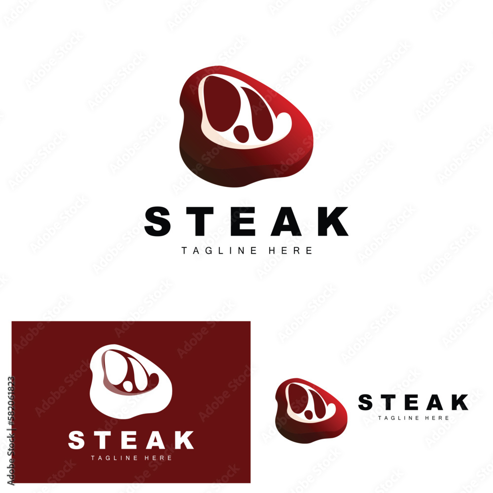 Beef Logo, Meat Steak Vector, Grill Cuisine Design, Steak Restaurant ...