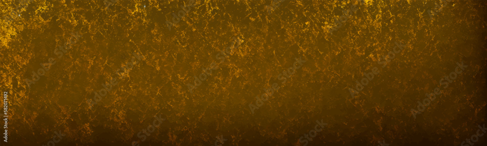 Old gold background with dark, grunge texture of brass or bronze metal ...