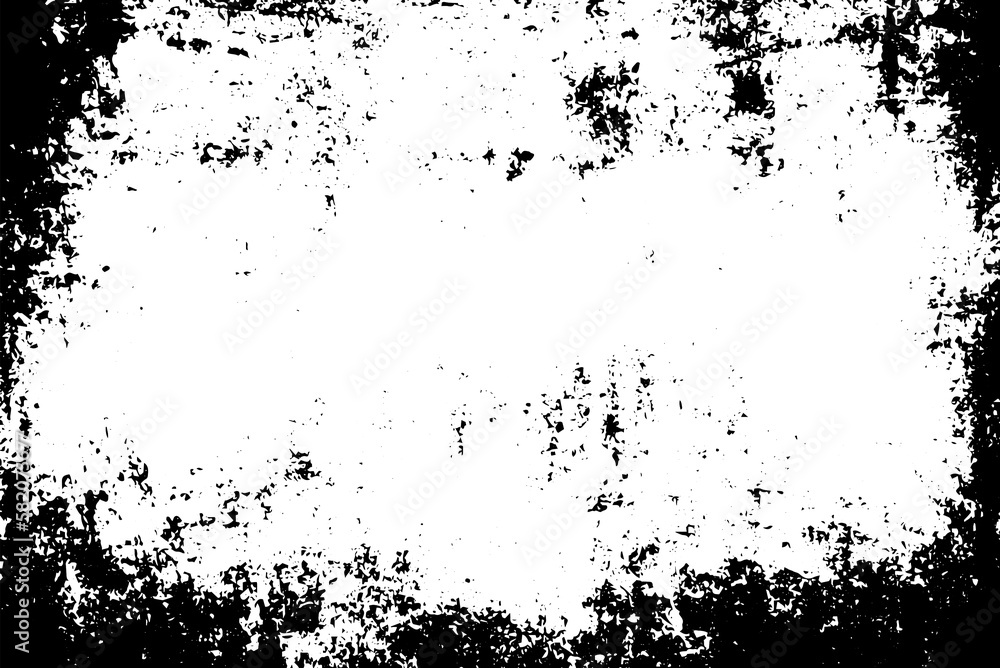 Grunge border texture background. Abstract frame overlay. PNG graphic ...