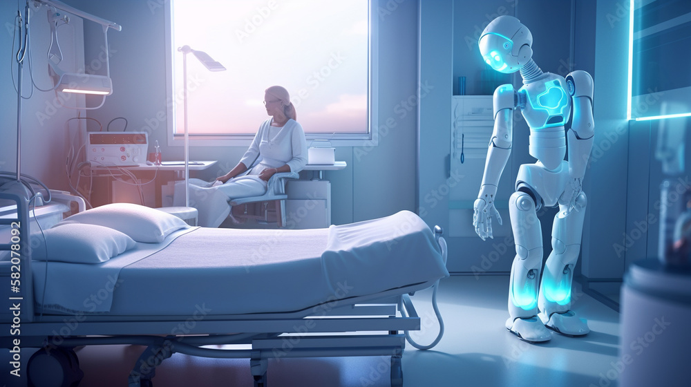 AI Chat Bot as a Friendly Hospital Assistant. Smart Health Solutions ...