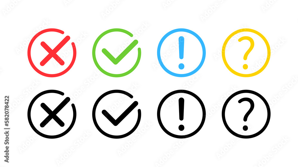 Pictograms of universal symbols. Flat, multi-colored, set of universal ...