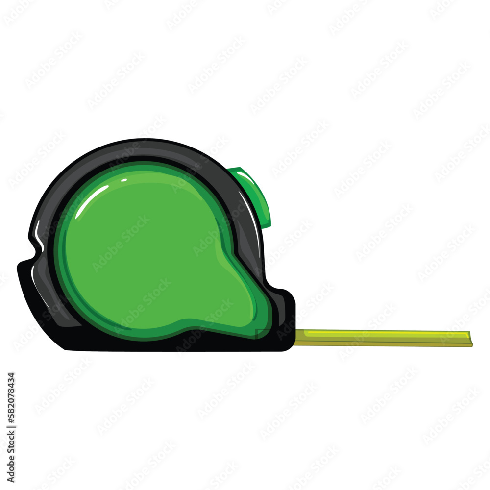 instrument tape measure cartoon vector illustration Stock Vector ...
