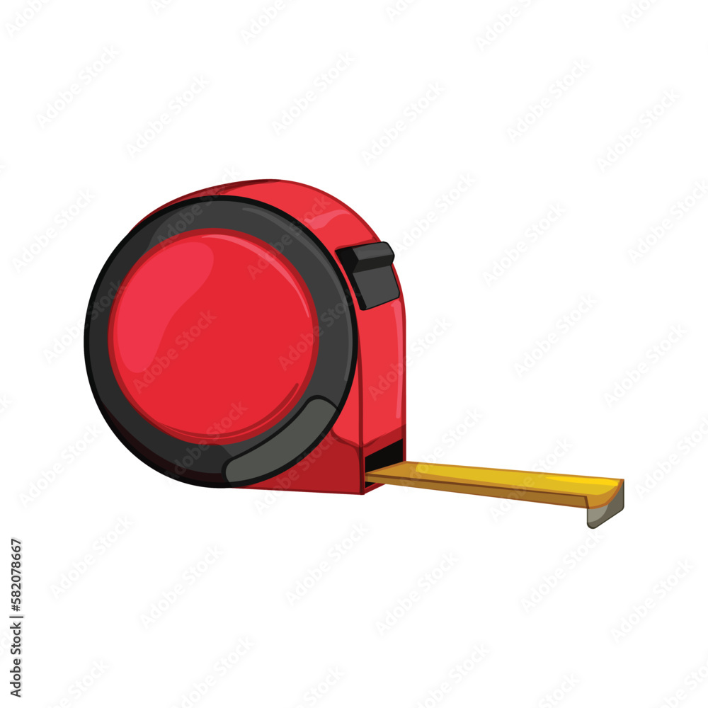 scale tape measure cartoon vector illustration Stock Vector | Adobe Stock