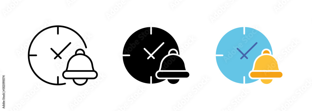 A classic analog wristwatch displaying the time, with an alarm set for ...