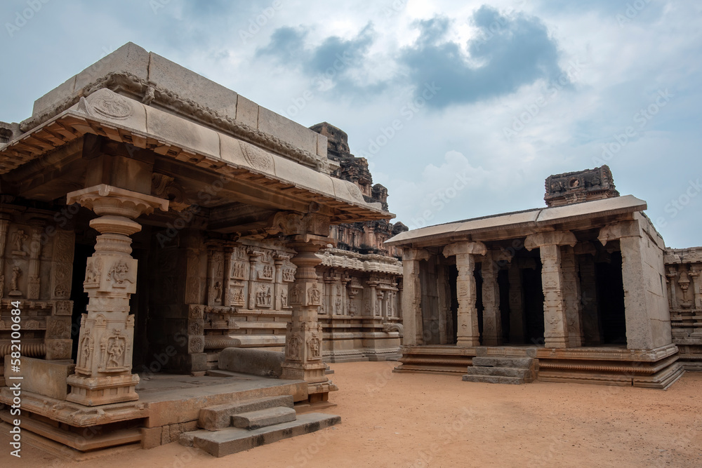 Hazara Rama Temple in Hampi has bas reliefs depicting the story of ...