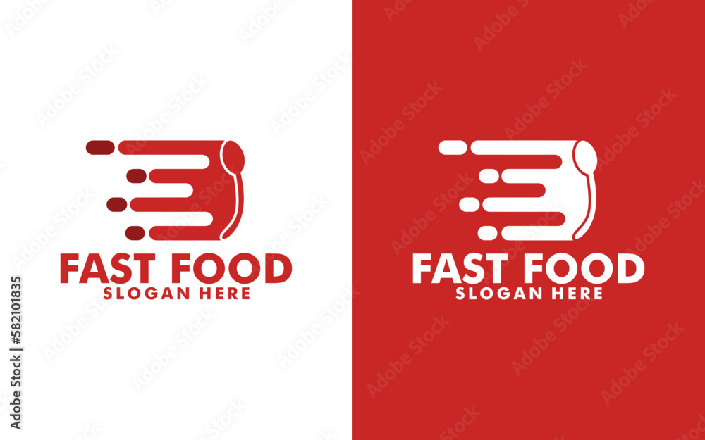Fast Food Logo Food Take Away Or Online Food Logo Design Template