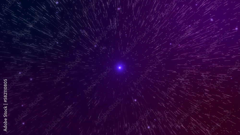Purple space tunnel abstract spark illustration blast burst, dust ...