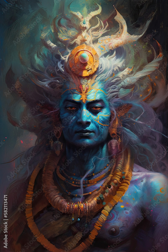Rama Hindu God. Non-existent person in generative AI digital ...
