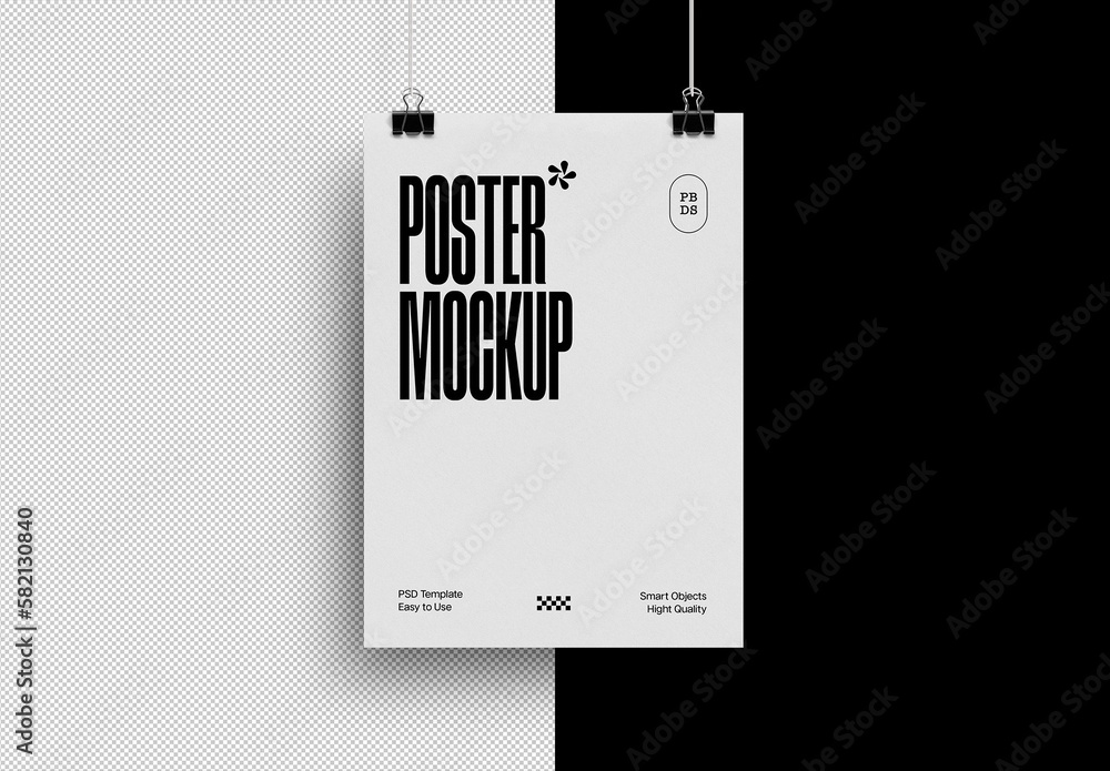 Realistic Poster Mockup Stock Template | Adobe Stock