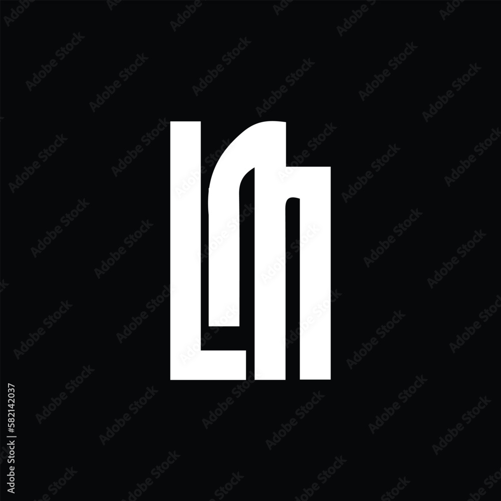 LM LM Logo Design, Creative Minimal Letter LM LM Monogram Stock Vector ...