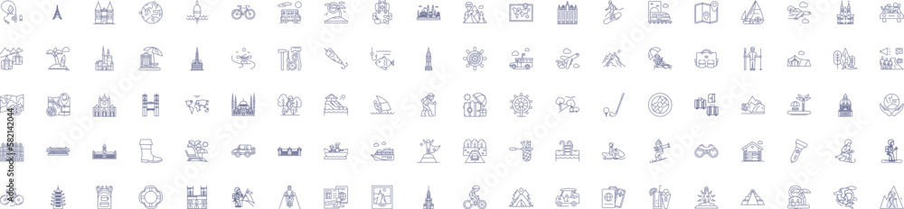 Friendship development line icons signs set. Design collection of ...