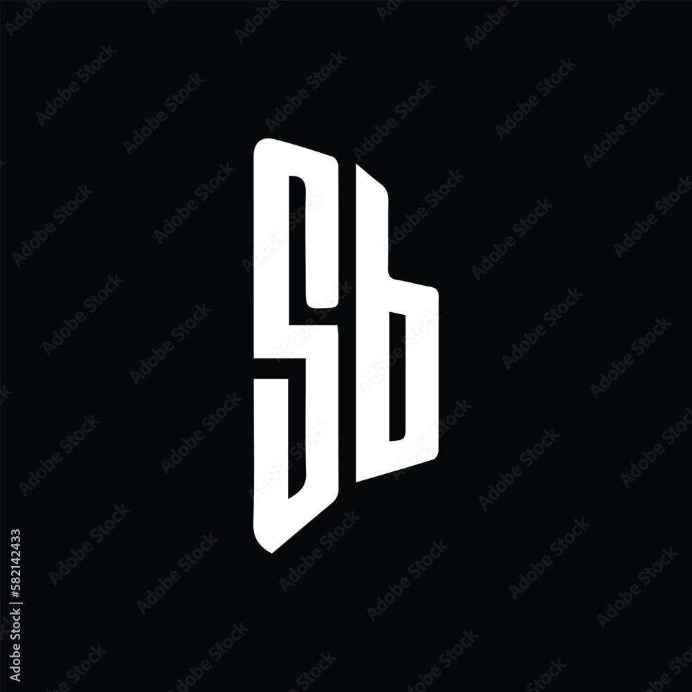 SB SB Logo Design, Creative Minimal Letter SB SB Monogram Stock Vector ...
