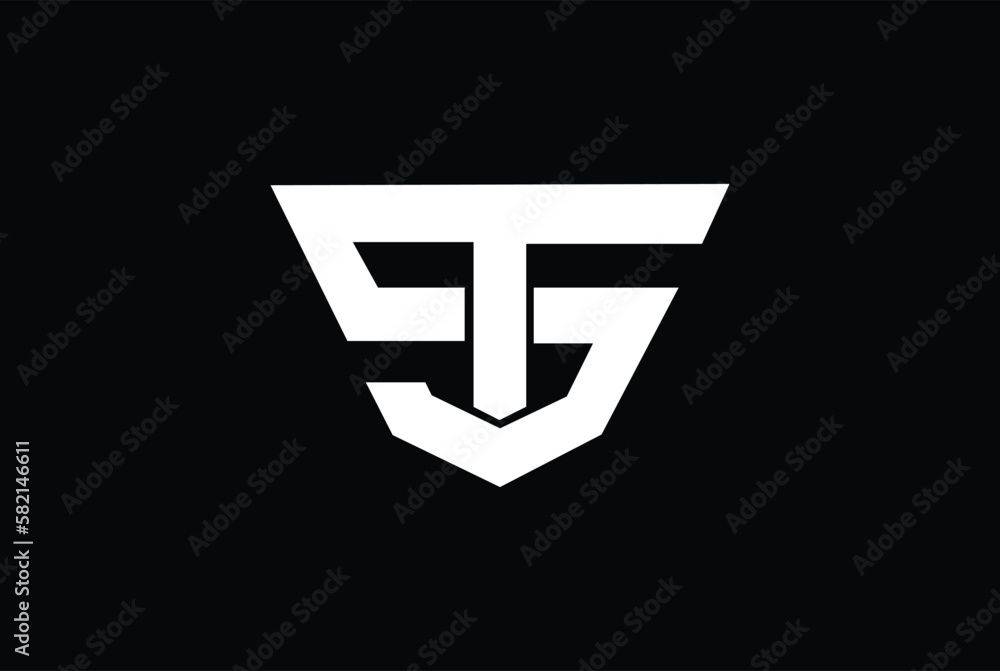 Initial letters S, S, T, ST or TS overlapping, interlock, monogram logo ...