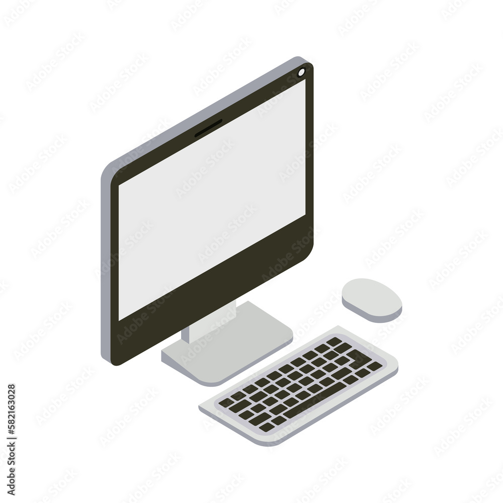 3d computer icon PNG image with transparent background Stock ...