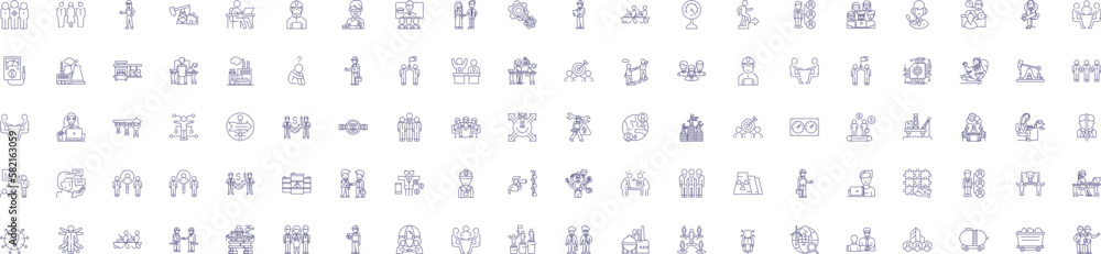Industrial design line icons signs set. Design collection of Industrial ...