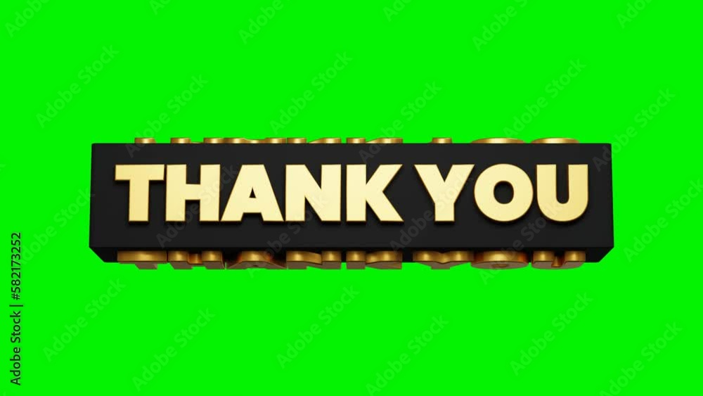 Thank You animated, suitable for celebration, and events.Thank you in ...