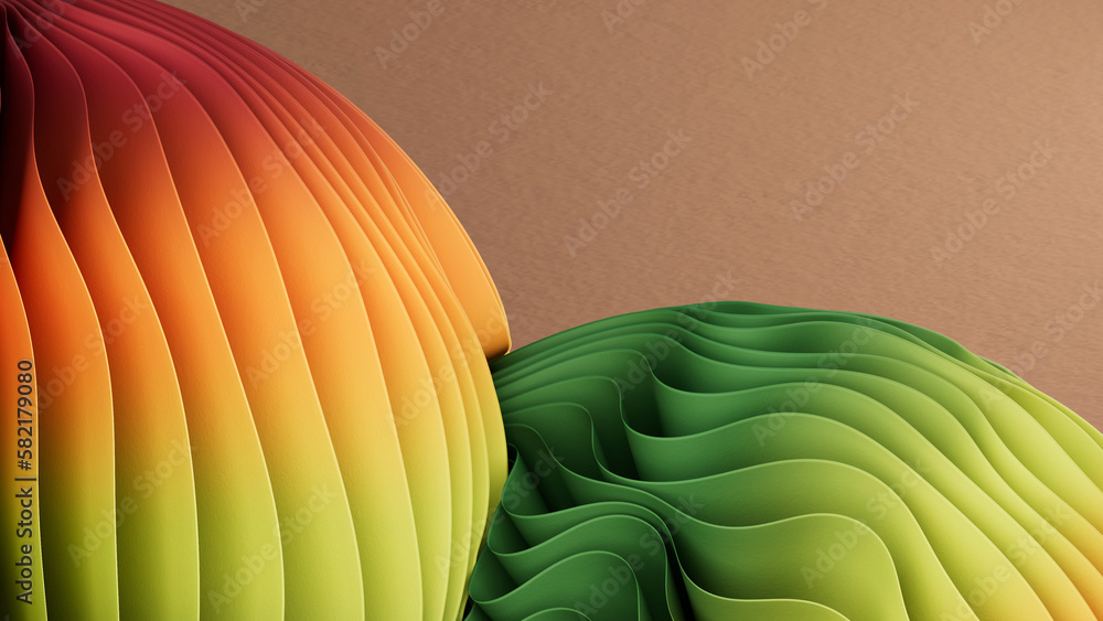 Abstract background in earth colors, abstract 3D rendered image of ...