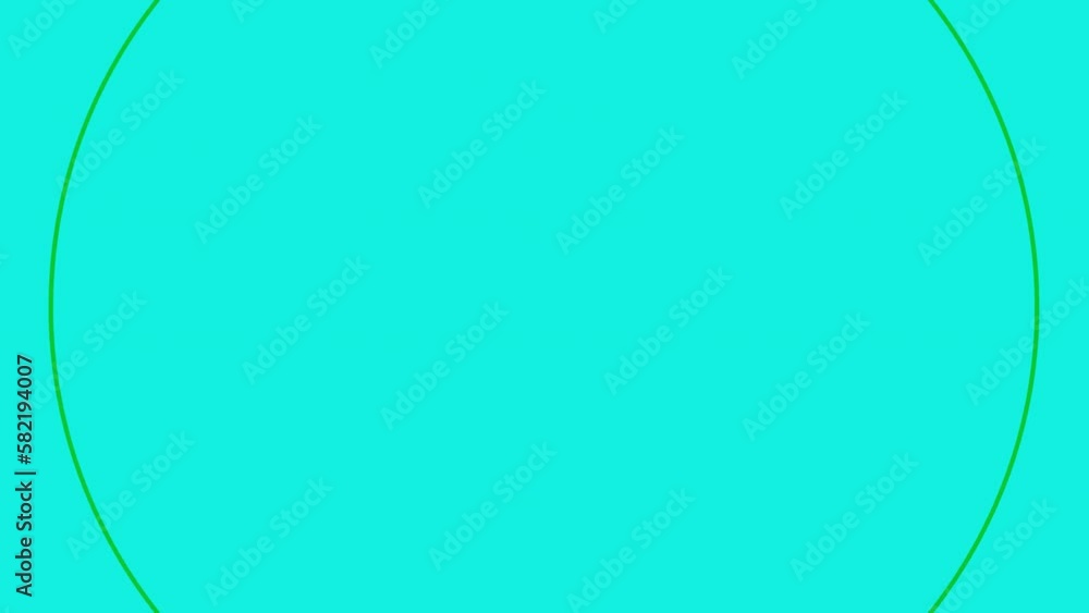 Cartoon blue circle transition animation on green screen. Blue circle ...