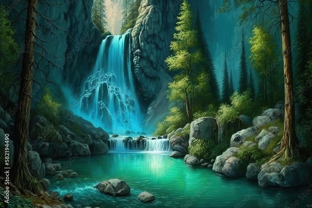 Beautiful Nature Travel Lovely Place Blue Waterfalls Clear Crystal ...