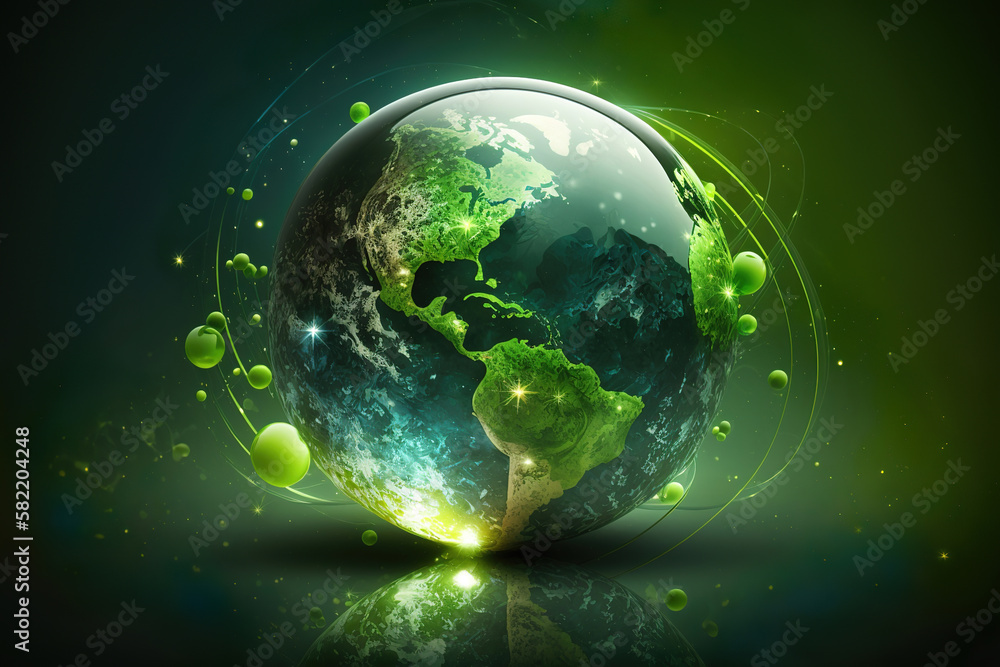 green energy, renewable eco friendly energy concept background design ...