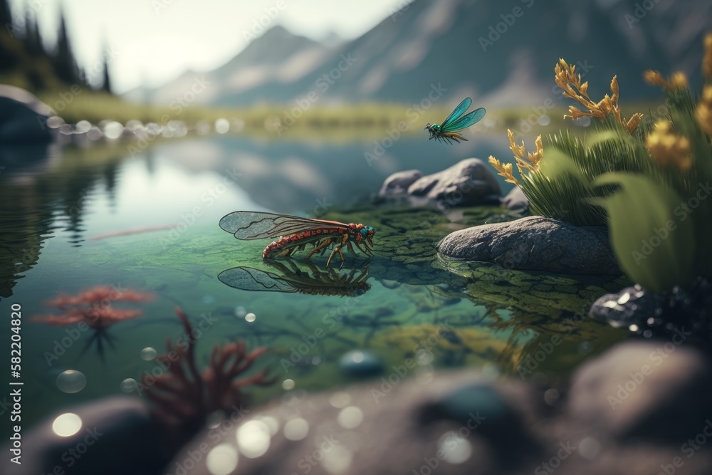 Explore the Hyper-Detailed and Beautifully Color-Coded Lake with ...