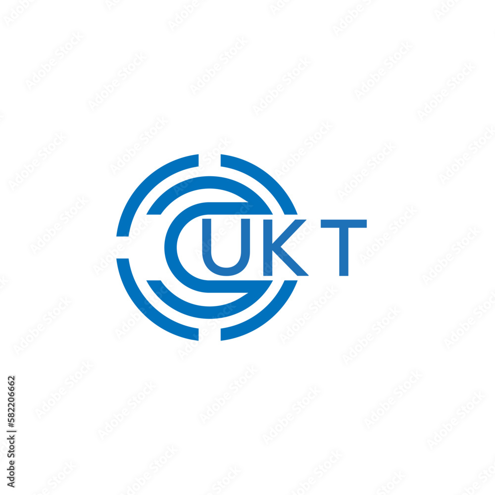 UKT letter logo design. UKT creative initial letter logo concept. UKT ...