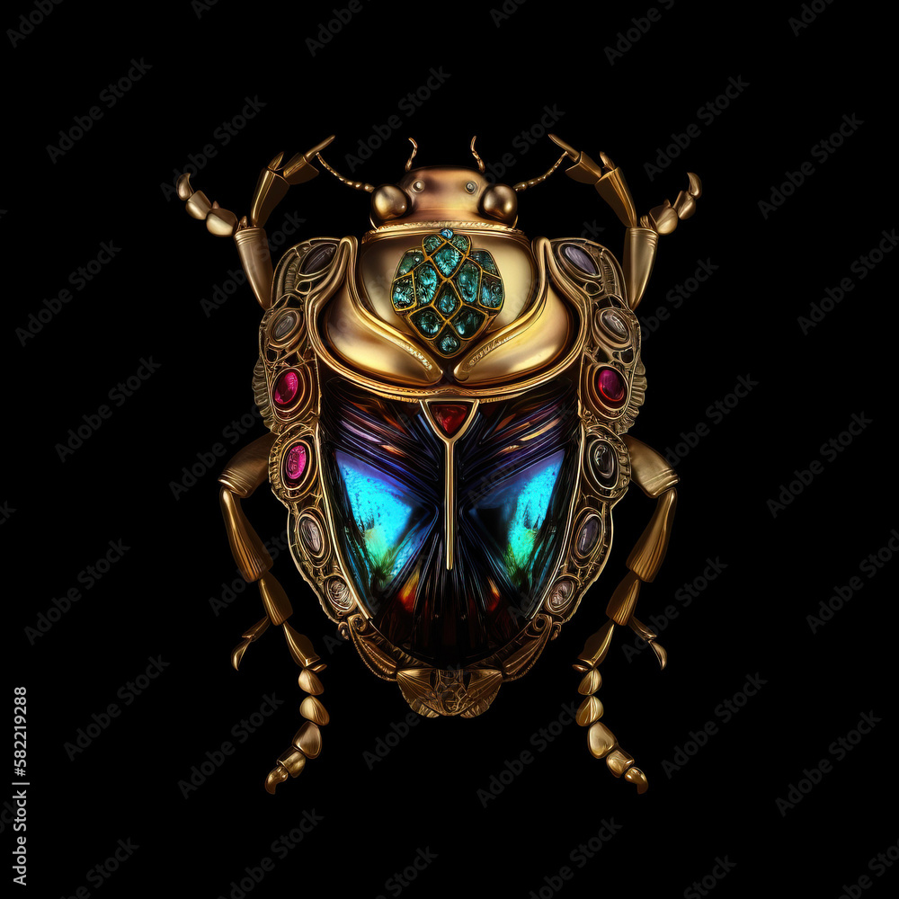 Ancient Egyptian scarab beetle. sketch art for artist creativity and ...