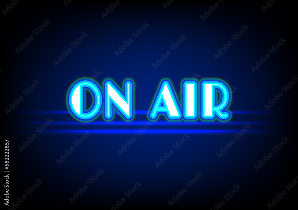 Photo Text onair neon sign led tv light digital networking electric ...