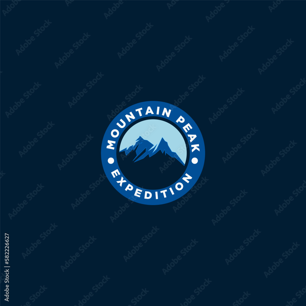 Mountain emblem logo design vector inspiration. Stock Vector | Adobe Stock