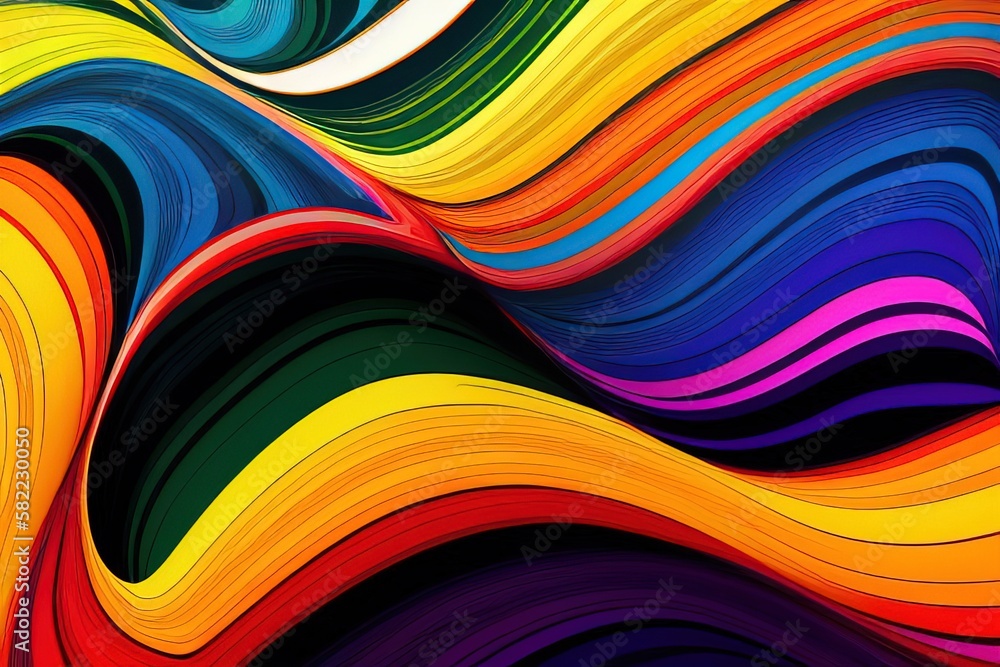 Wallpaper with an abstract, multicolored backdrop. Innovative ...