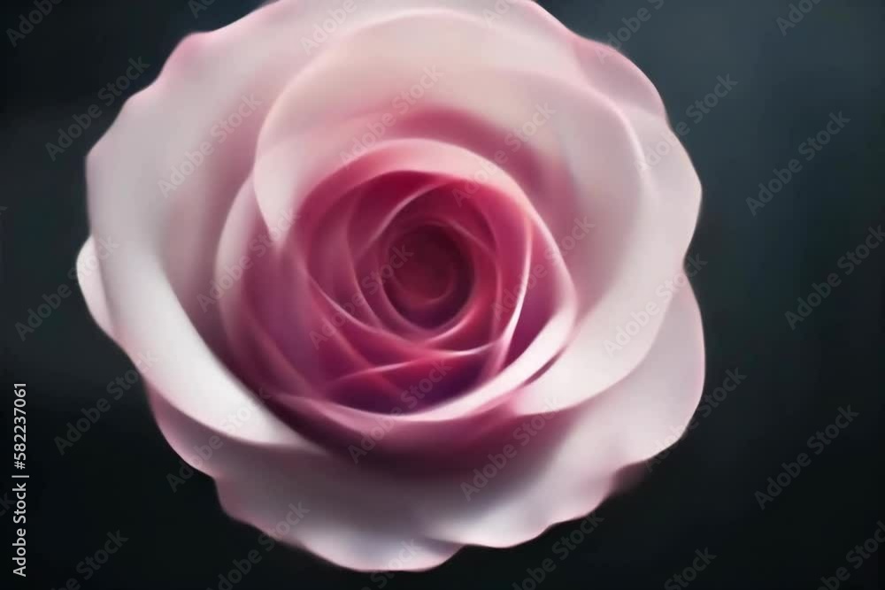 process of drawing a rose flower by generative AI, AI drawing Stock ...