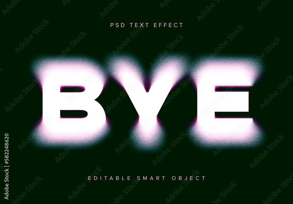 Dissolving Text Effect Mockup Stock Template | Adobe Stock