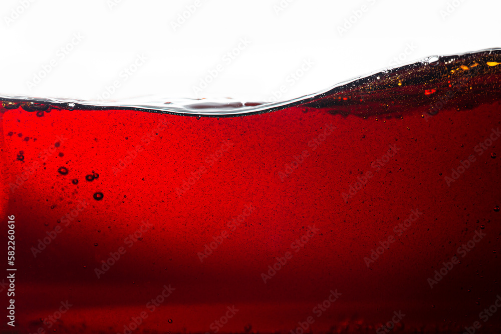 Cola texture on white background,Side view background of refreshing ...