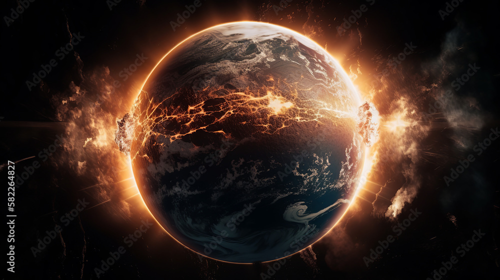 armageddon, apocalypse, end of the world, fire, flame, heat, burning ...