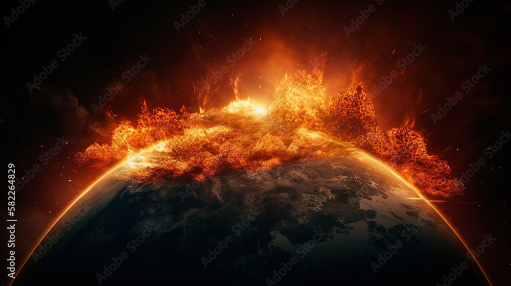 armageddon, apocalypse, end of the world, fire, flame, heat, burning ...