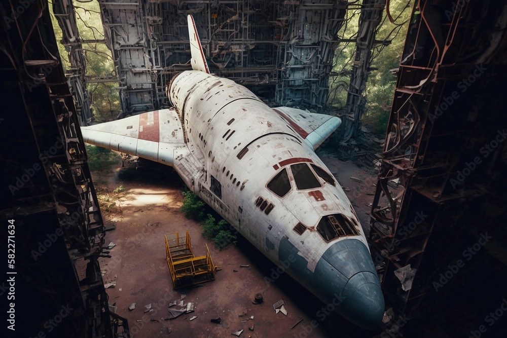 Abandoned Spacecraft In Space