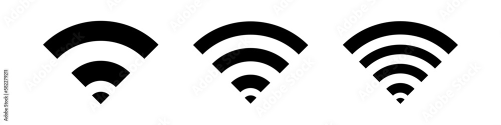 Wi-Fi vector symbol. Internet connection sign. Wireless icon. Wi-Fi ...