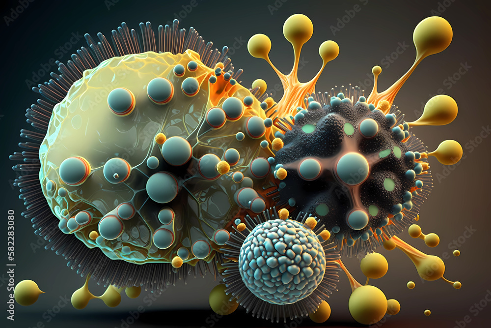 Abstract bacteria, probiotics, gram-positive bacteria and viruses of ...