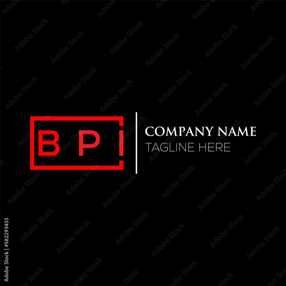 BPI letter logo design on black background. BPI creative initials letter logo concept. BPI ...